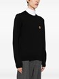 Maison kitsune' Fox head wool crewneck sweater available on Tessabit ...