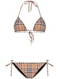 Burberry Check triangle bikini set available on Tessabit Luxury ...