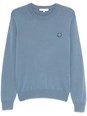 Maison kitsune' Bold fox head wool jumper available on Tessabit Luxury ...